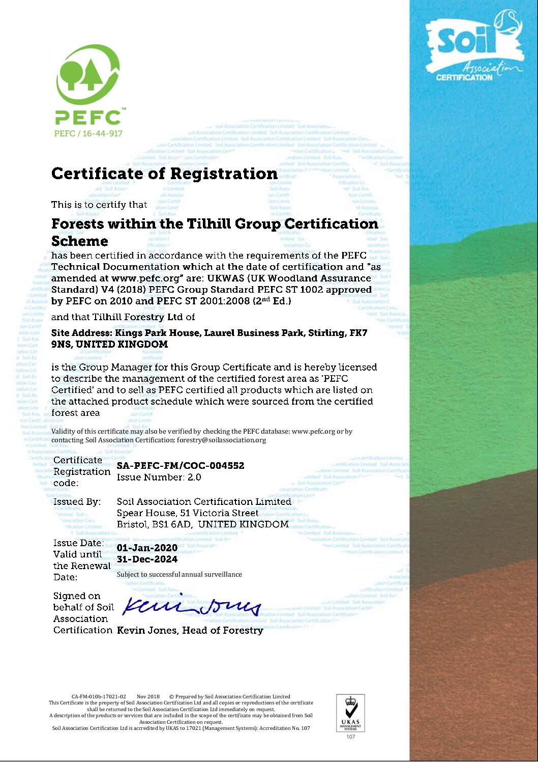 Policies, Certifications and Terms - Tilhill Forestry